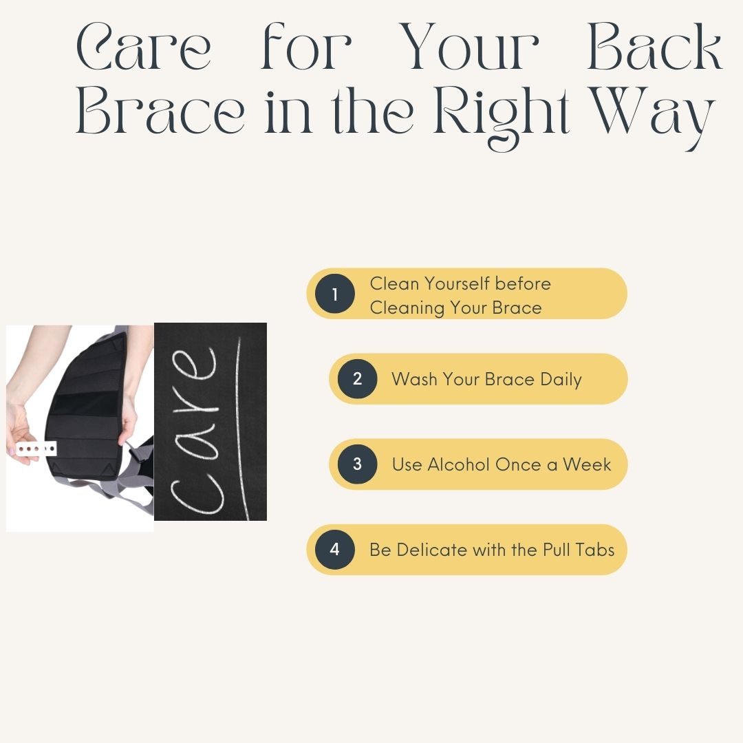 Wearing and Caring for a Back Brace [Follow Easy 4 Tips]